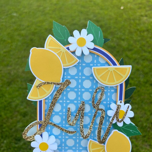 Lemon Cake Topper - Etsy