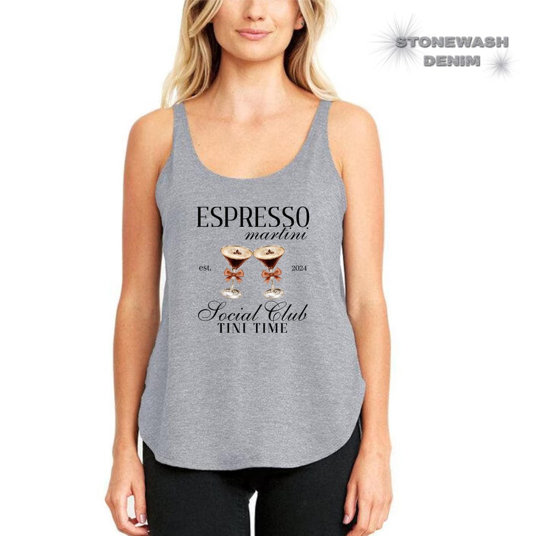 Espresso Martini Tank Top, Espresso Martini Lover Tank Top, Coffee ...
