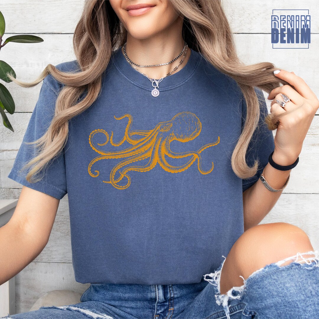Octopus Graphic Shirt, Ocean Shirt, Sea Animals Gift, Octopus Clothing ...