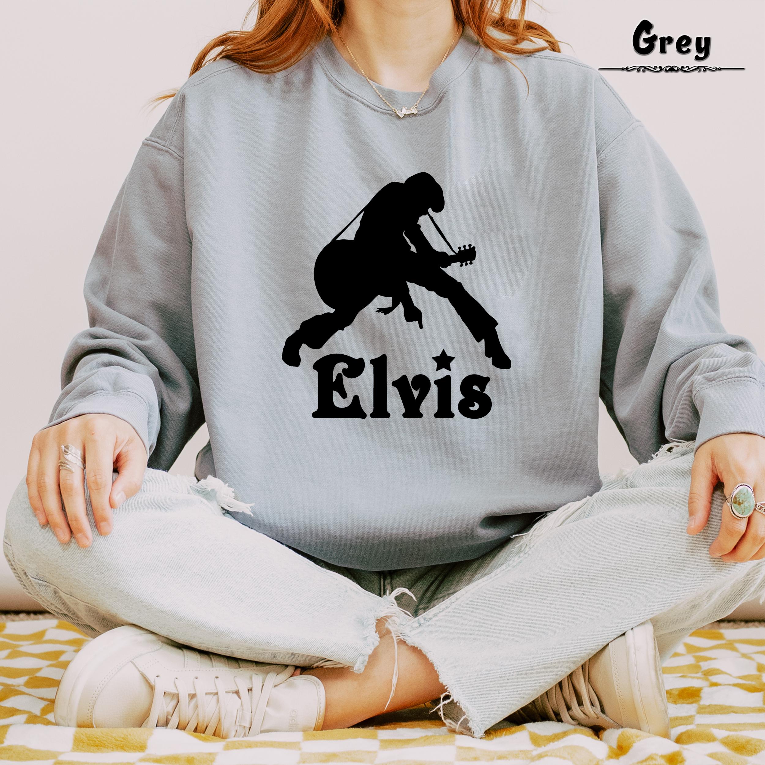 Elvis Presley Sweatshirt, Elvis Presley Guitar Gift, Elvis Presley ...
