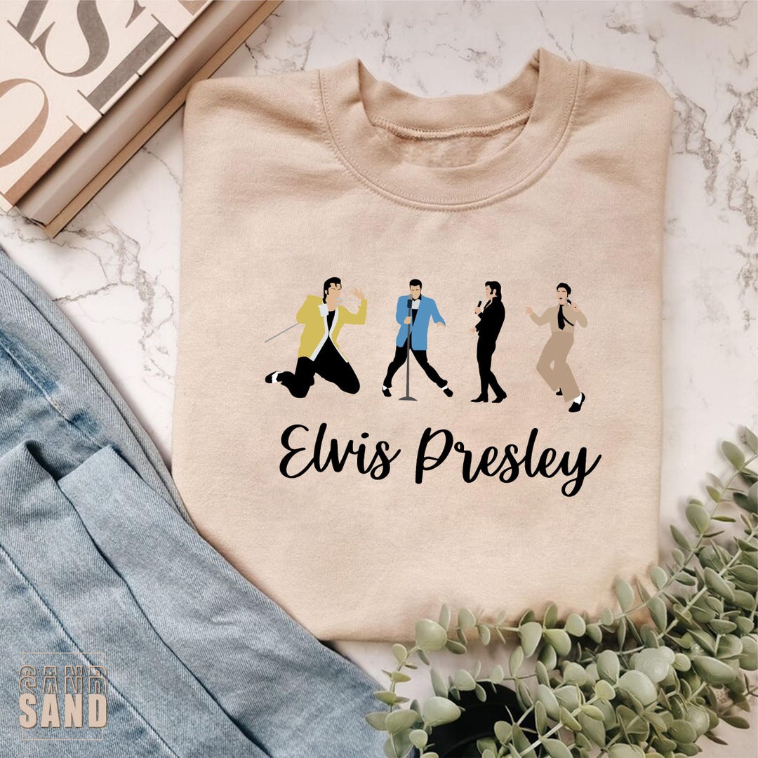 Elvis Presley Sweatshirt, Elvis Presley Gift, Elvis Presley Merch, Gift ...