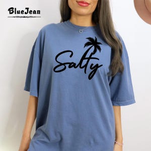 Salty Palm Tree Shirt, Tropical Island Summer Holiday Shirt, Summer ...