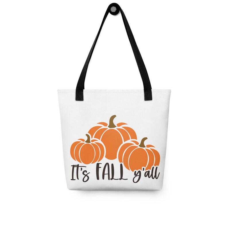 Fall Tote Bag It's Fall Y'all Pumpkin Bag Pumpkin Tote Bag - Etsy