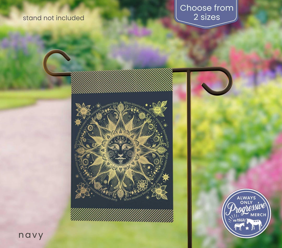 Celestial Sun Political Protest Garden Pennant, Mystical Subtle ...