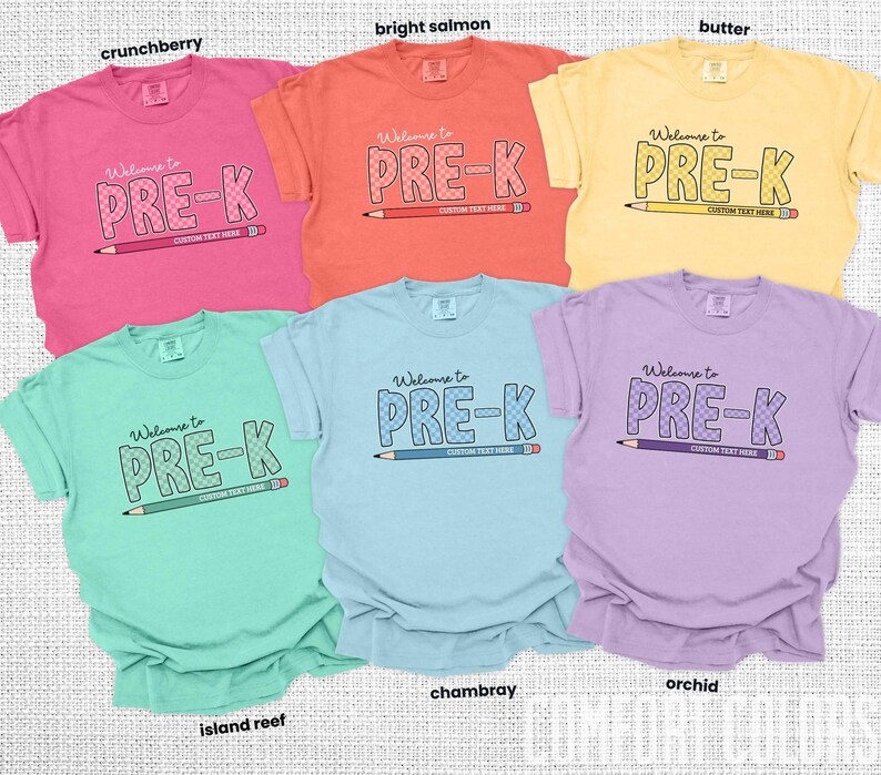 Personalized Teacher Comfort Colors Shirt, Custom Retro Checkered Back ...
