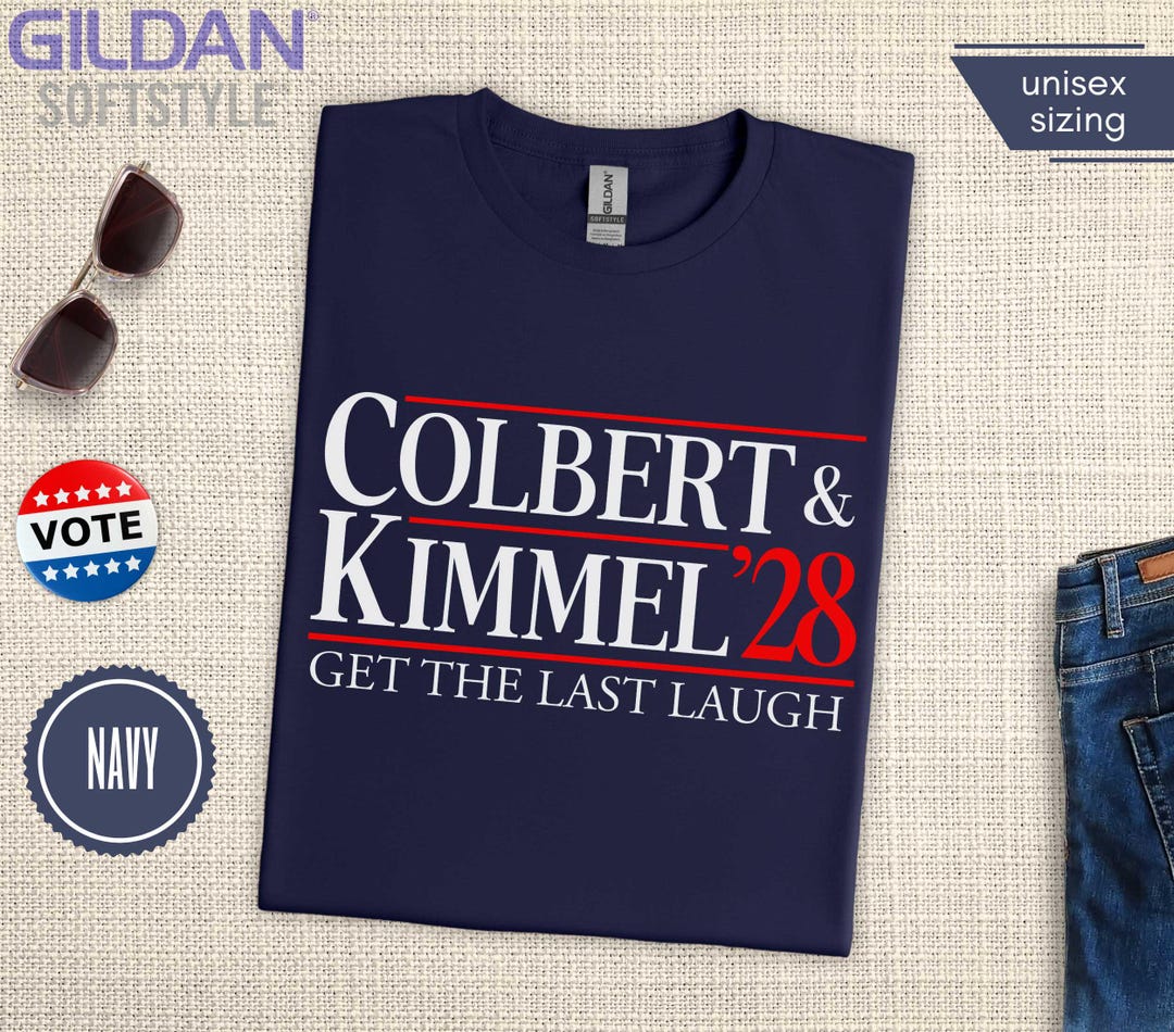 Colbert Kimmel 2028 Shirt, Protect Free Speech Political Election Tee ...
