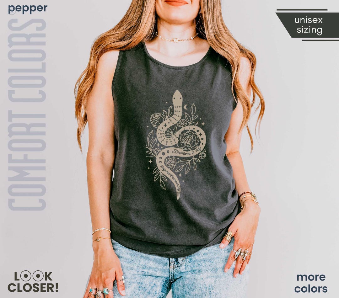 Subtle Anti Trump Tattoo Inspired Tank Top, Comfort Colors Dark ...