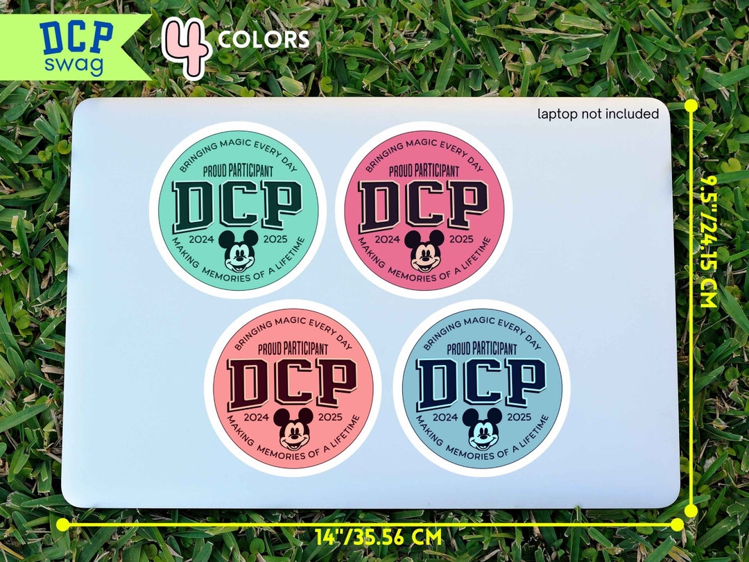 DCP Vinyl Sticker for WDW College Program, Water & Scratch Resistant ...