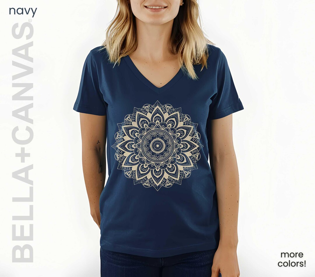 Subtle Anti Trump FDT Mandala V-neck Tee, Hidden Political Message 8647 ...