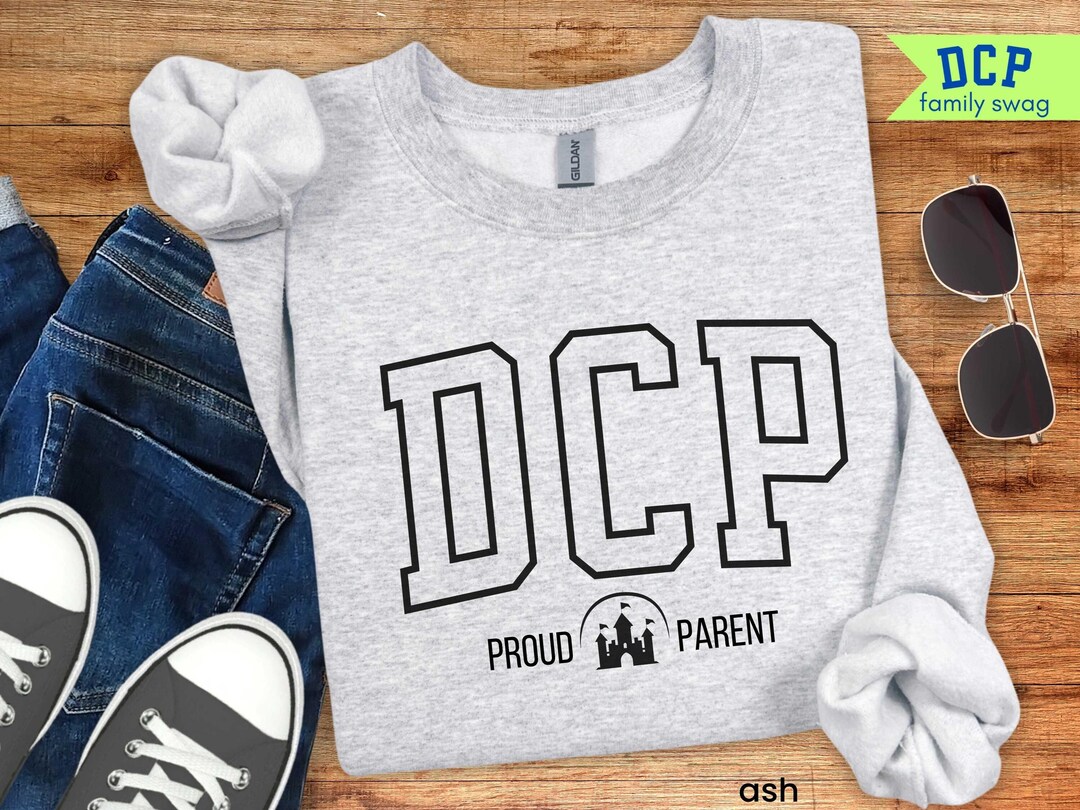 DCP Proud Parent Varsity Letters Sweatshirt Athletic Font WDW College ...