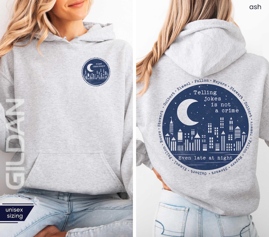 Kimmel Colbert Late Night Knights Hoodie, Cozy Fight for Free Speech ...