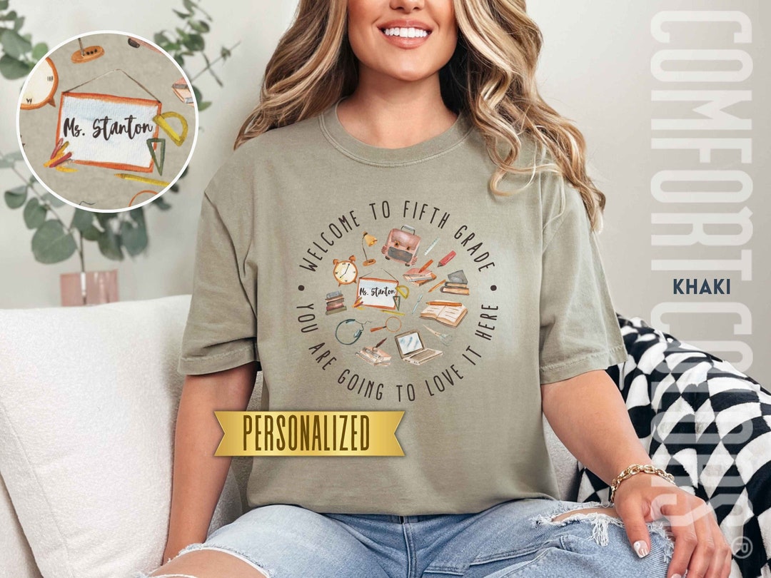 Custom Cottagecore Collage Welcome Teachers Tee, Personalized Team ...