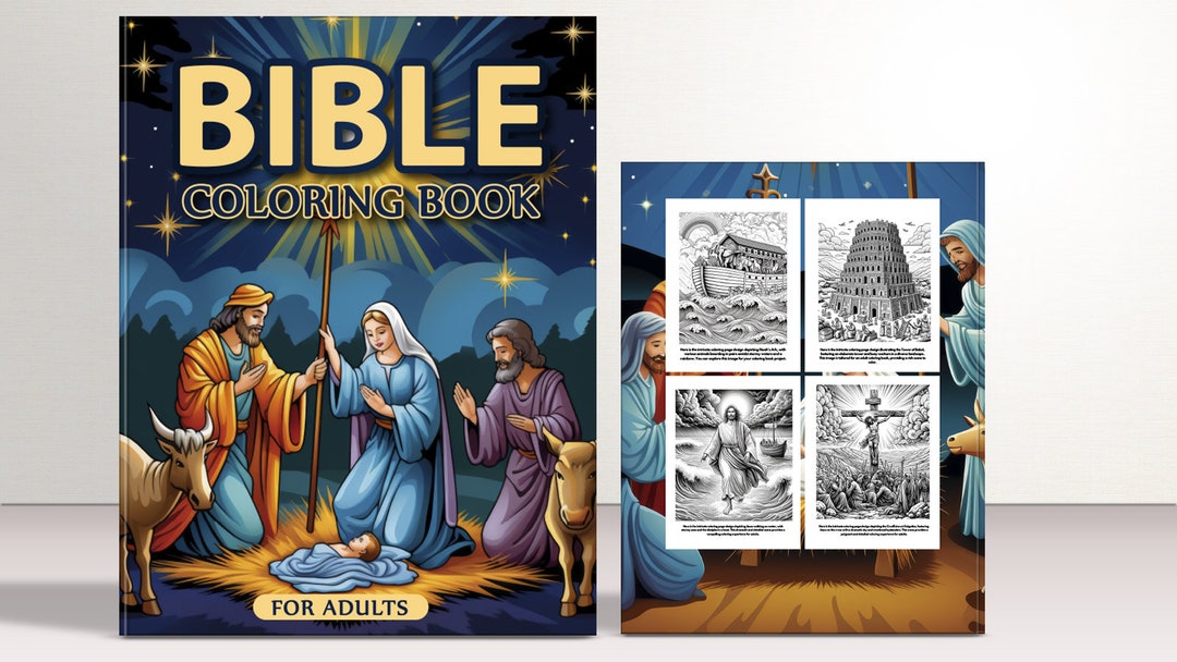 Bible Coloring Book for Adult - Etsy