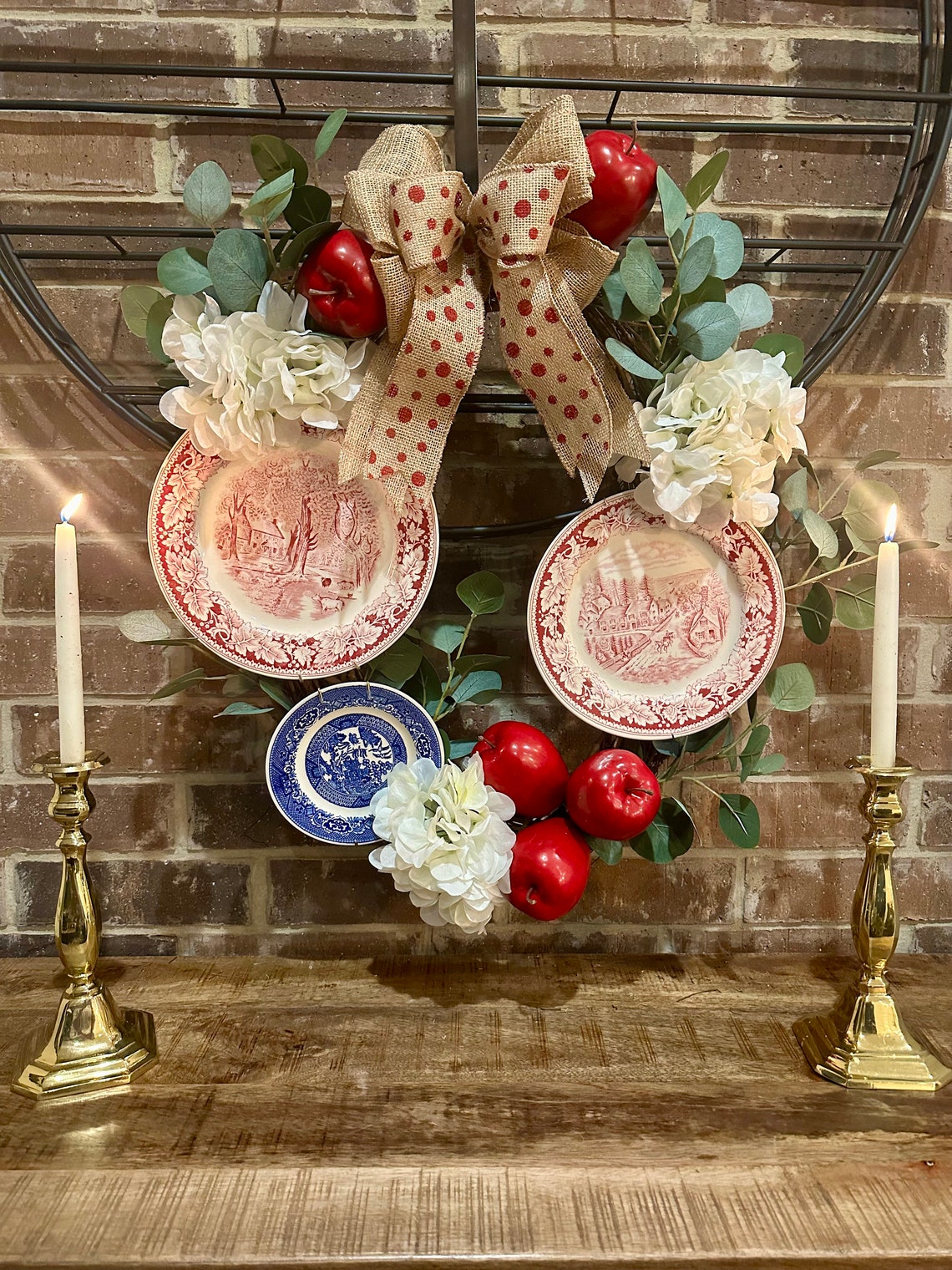 Vintage Ceramic Plate Wreaths - Etsy