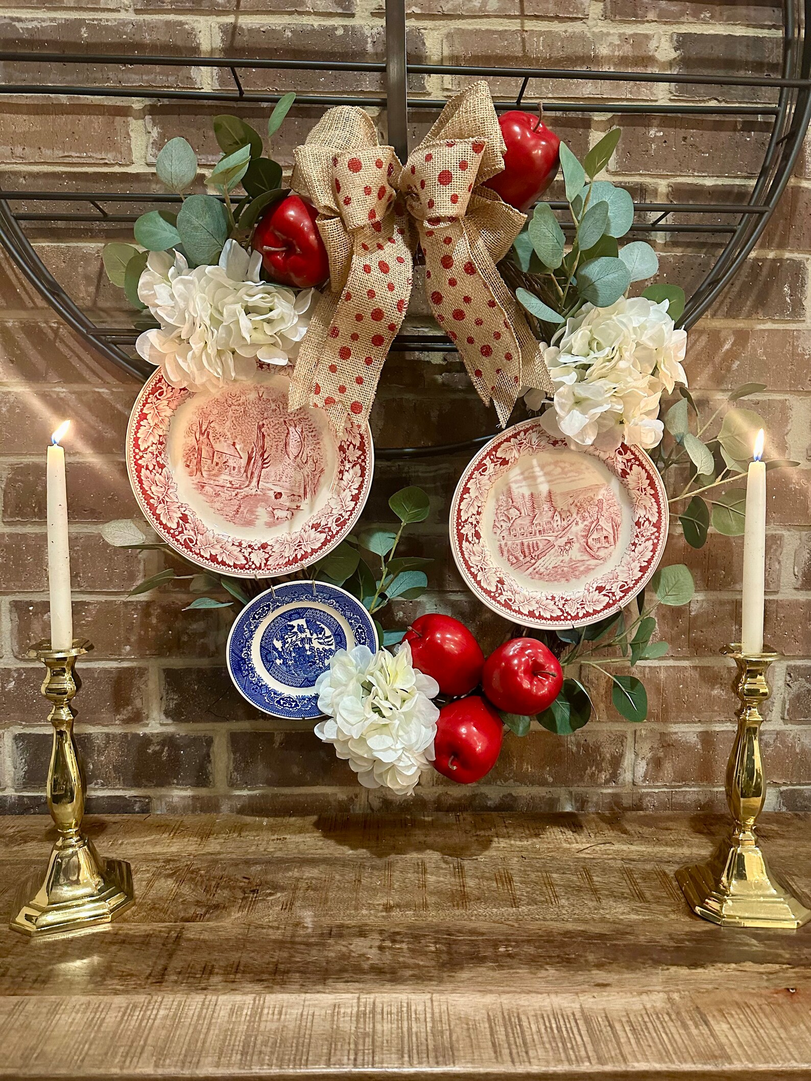 Vintage Ceramic Plate Wreaths - Etsy