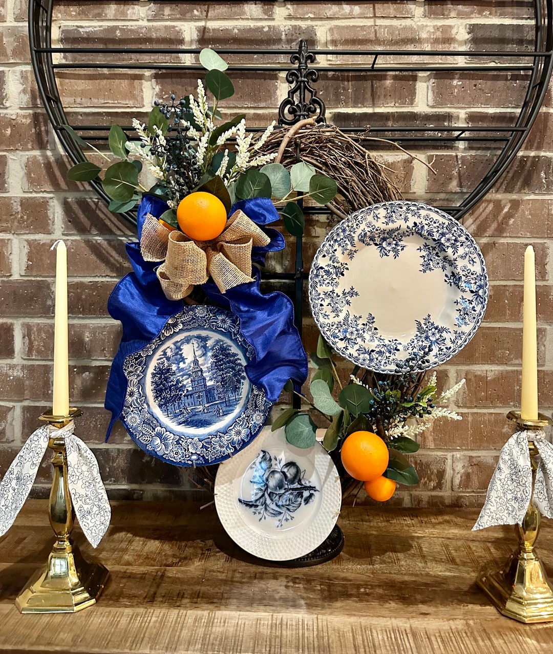 Vintage Ceramic Plate Wreaths - Etsy