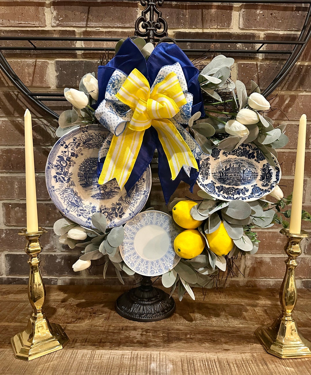 Vintage Ceramic Plate Wreaths - Etsy