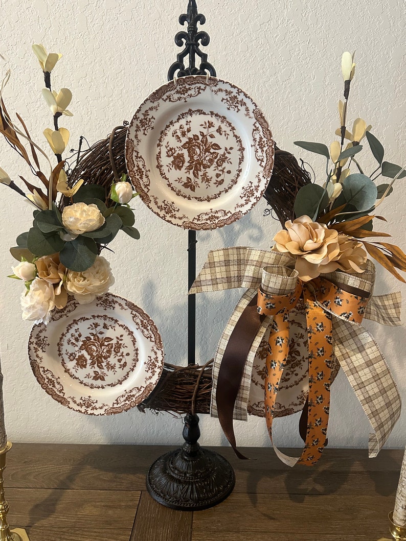 Vintage Ceramic Plate Wreaths - Etsy