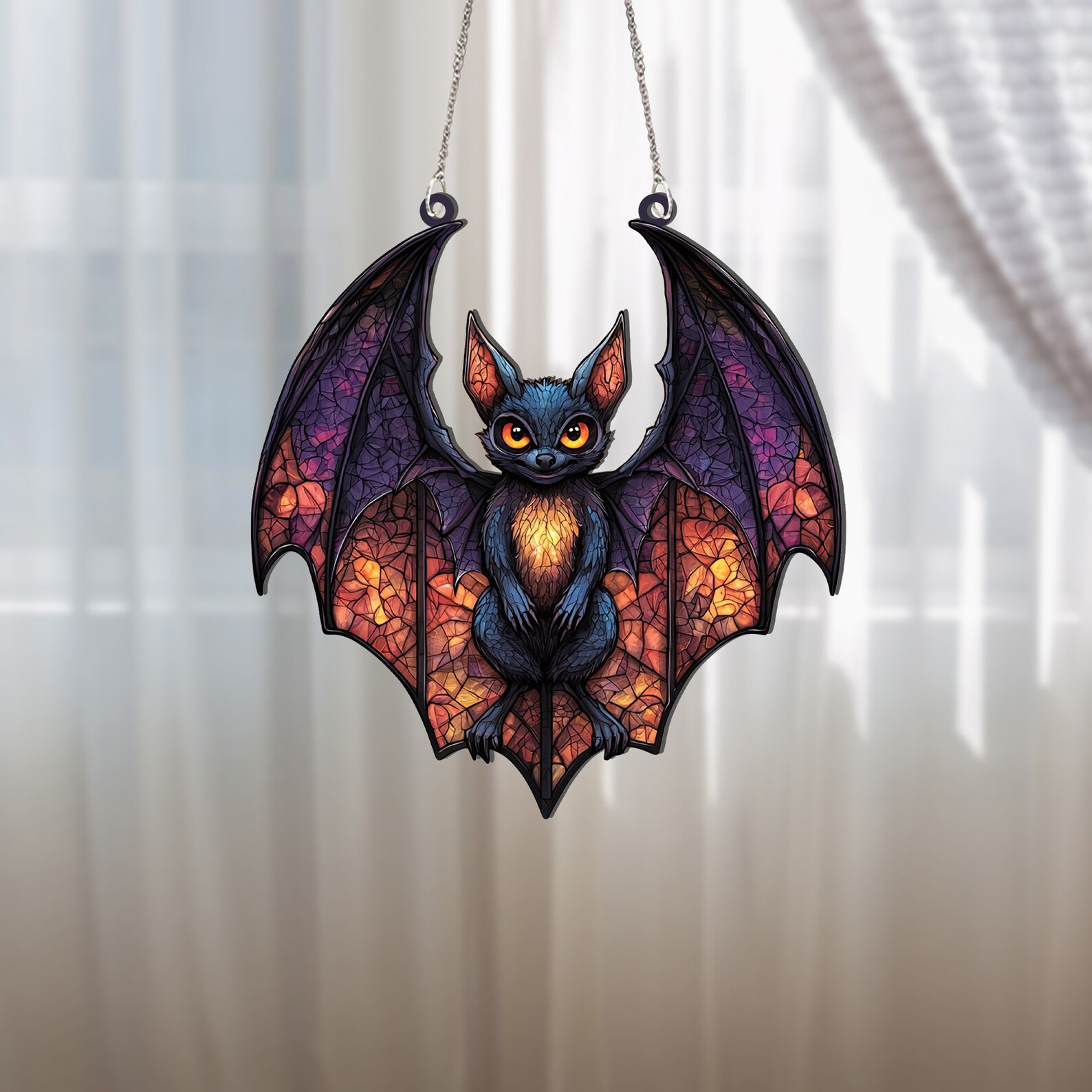 Acrylic Bat Window Hanging: Spooky Halloween Decor - Etsy