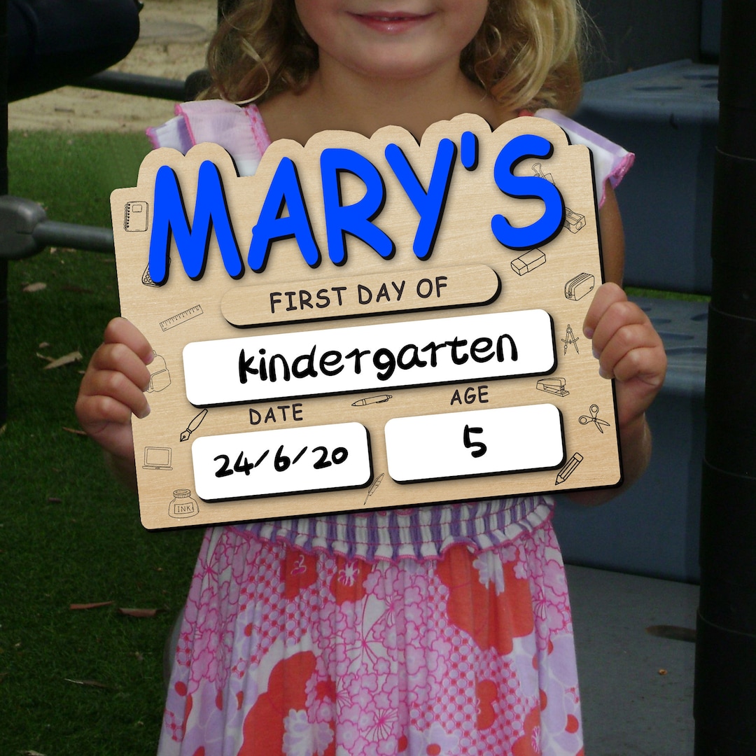 First Day of School Sign Personalized Interchangeable Names Back to ...