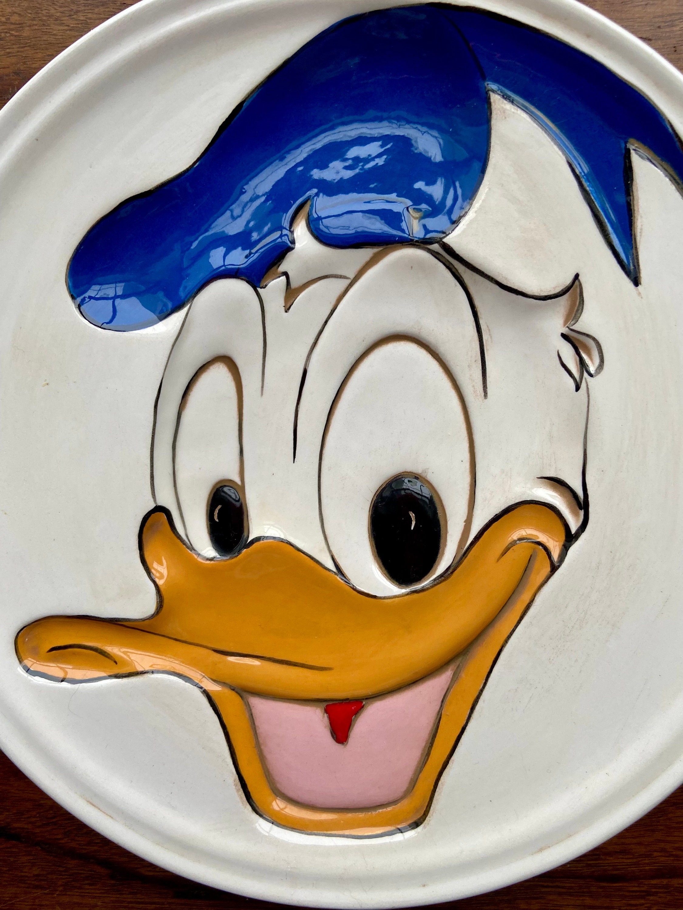 Vintage Walt Disney Donald Duck Ceramic Decorative Wall Plate - Etsy