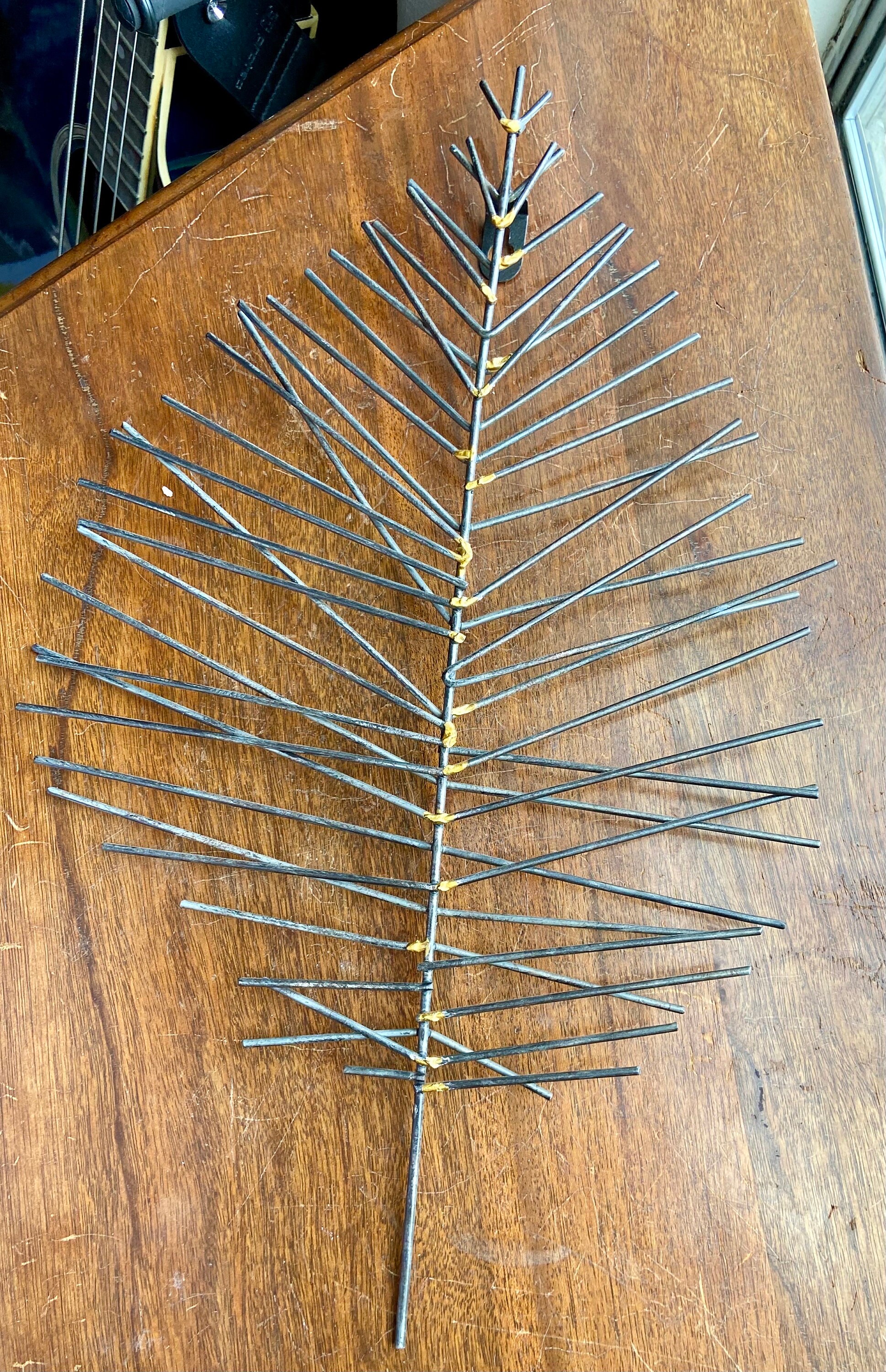 18-inch Tall Two-tone Metal Leaf/tree Wall Hanging - Etsy