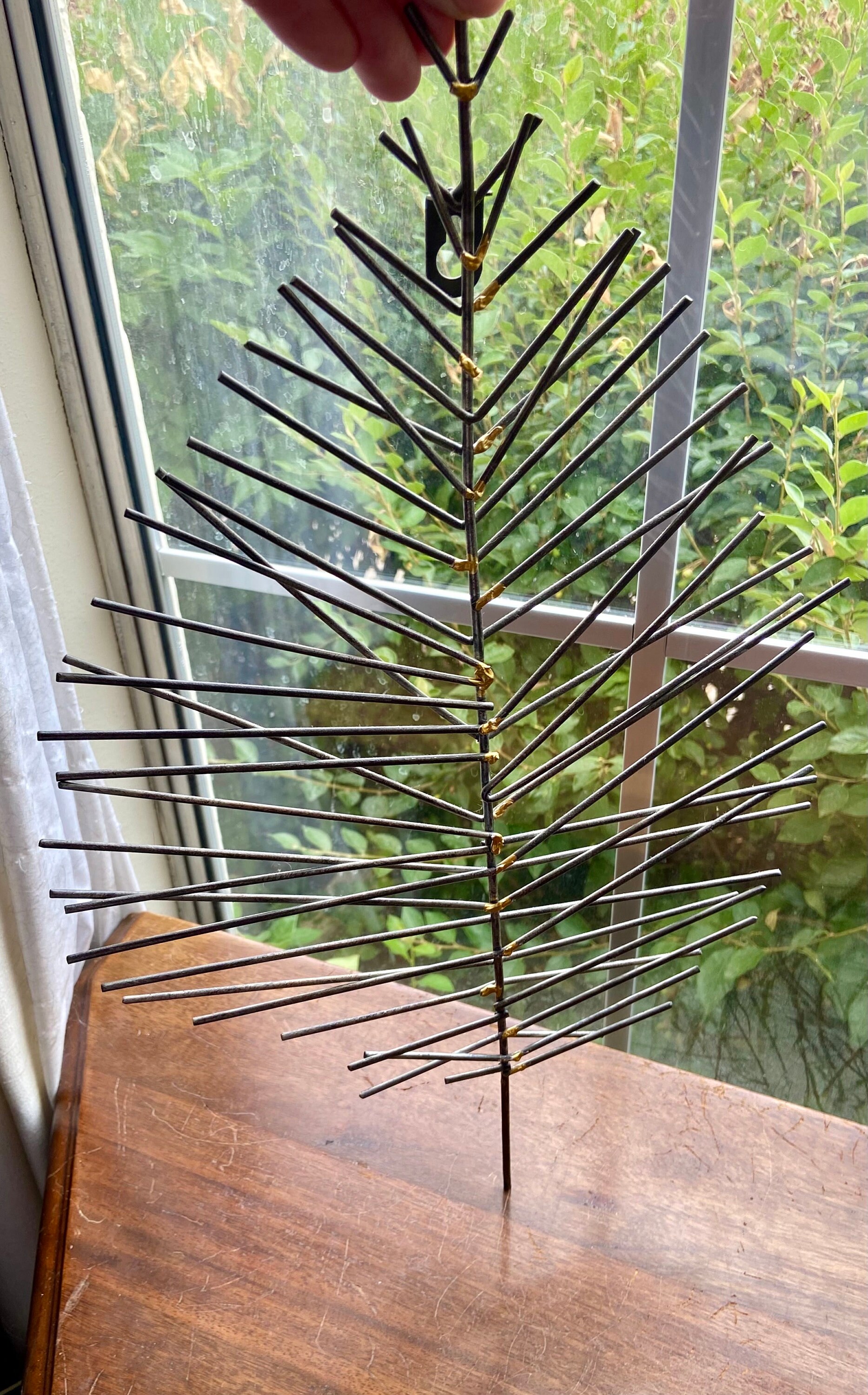 18-inch Tall Two-tone Metal Leaf/tree Wall Hanging - Etsy