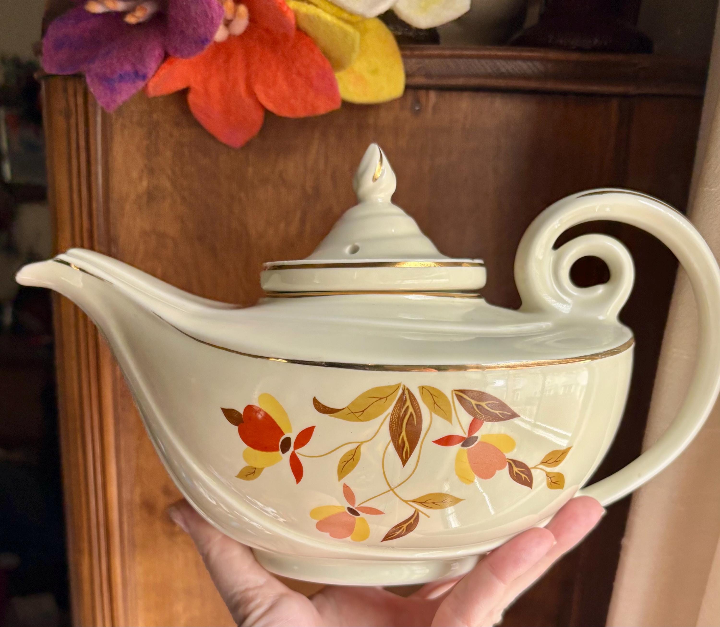 Hall's Superior Quality Jewel 3-piece Tea Autumn Leaf Aladdin Teapot ...