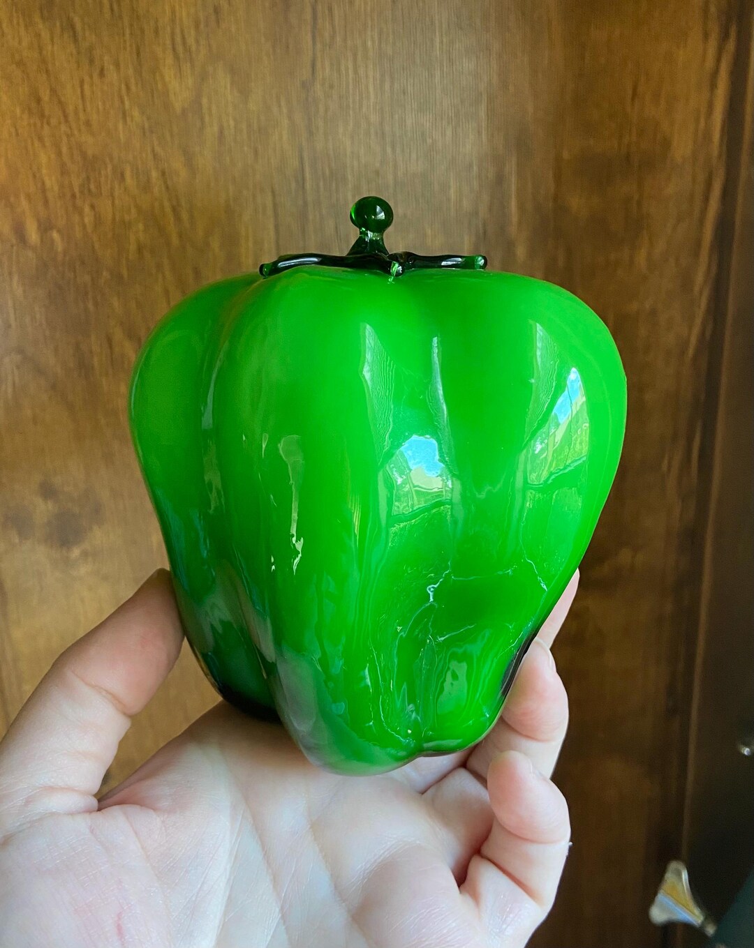 Murano-style Blown-glass Green Pepper - Etsy