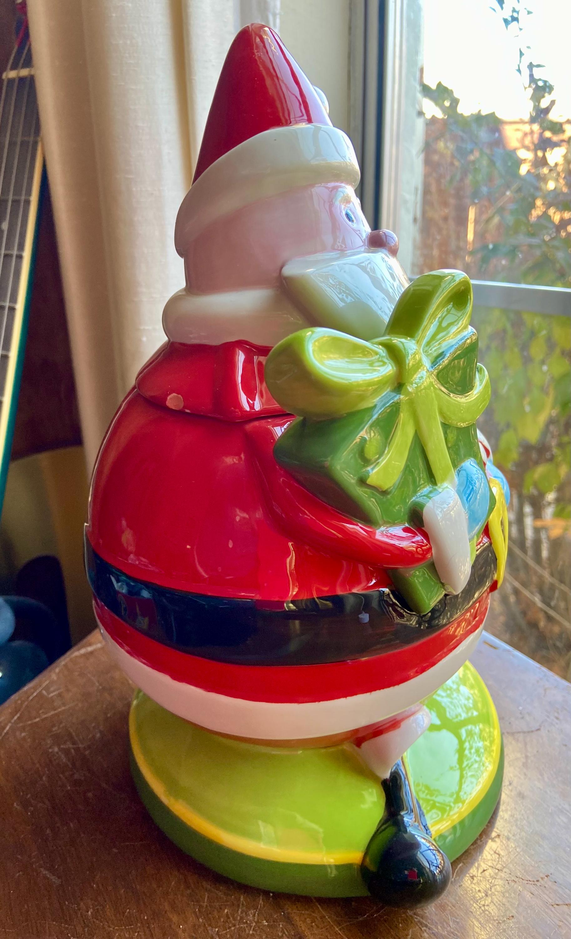 Vintage, Unique, Angular Santa Cookie Jar (small Chip on Back) - Etsy