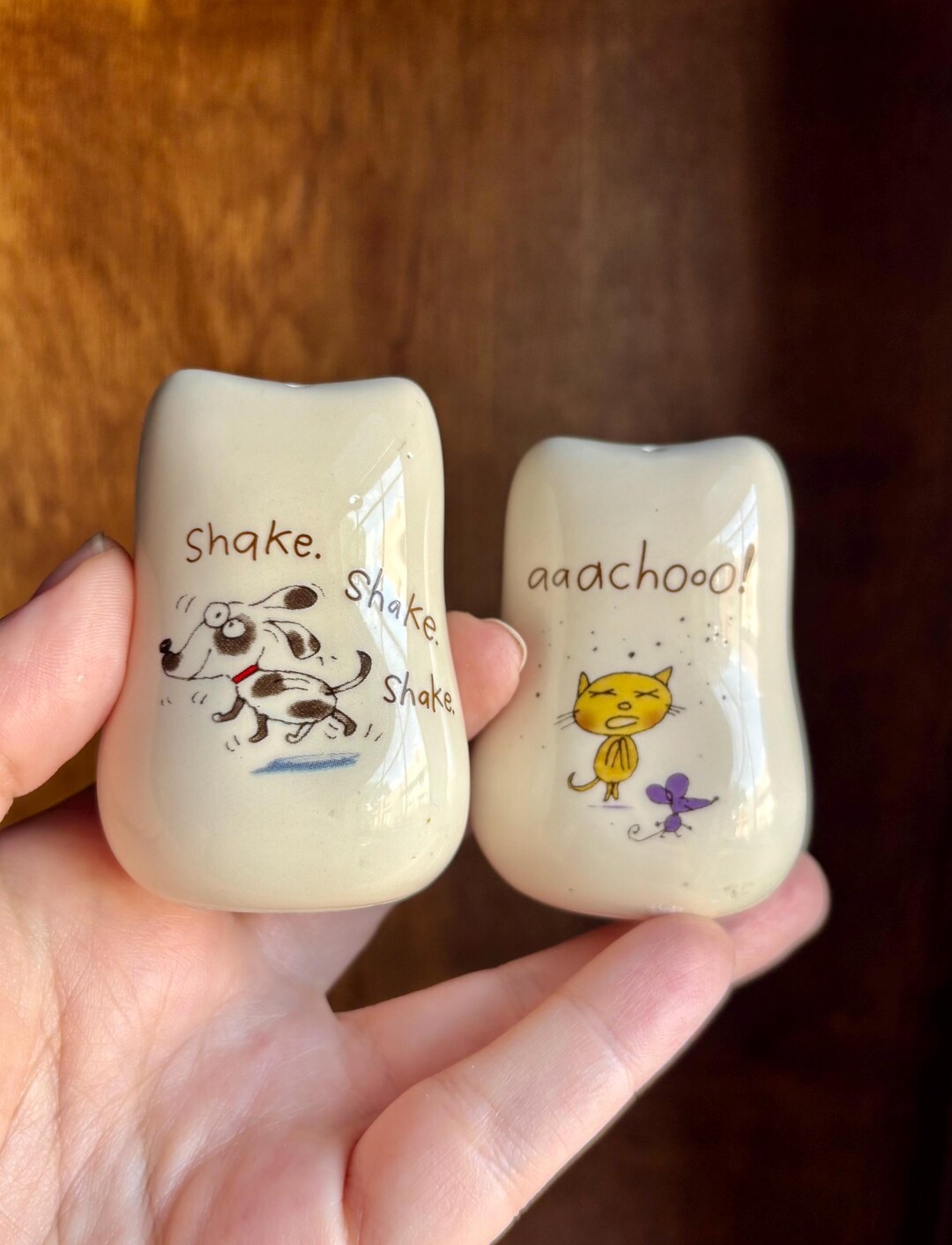 Vintage Hallmark Shake Shake Aaachoo Salt and Pepper Shakers - Etsy