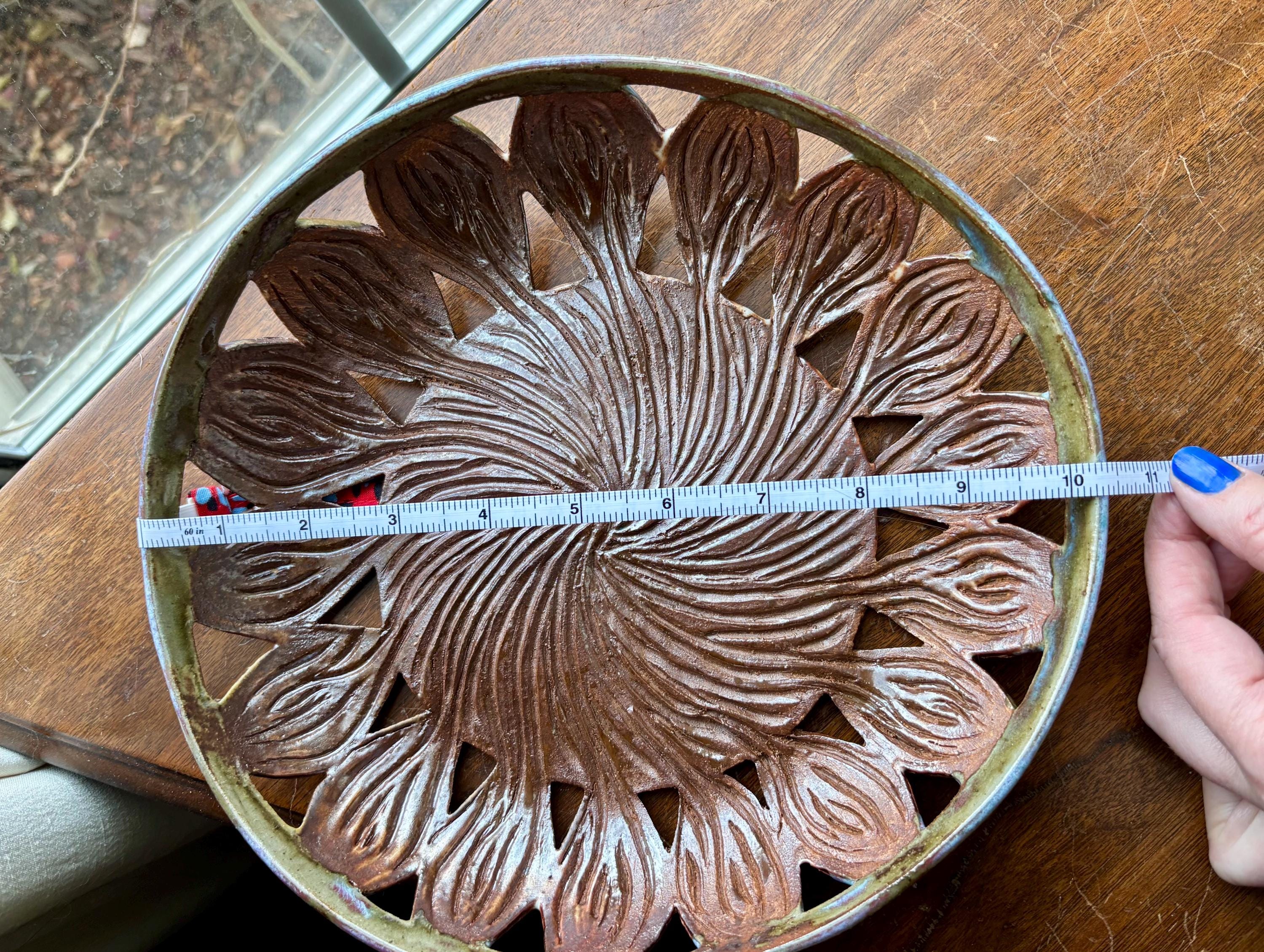 Signed, Handmade Decorative Wonky Pottery Tray/bowl/wall Hanging - Etsy