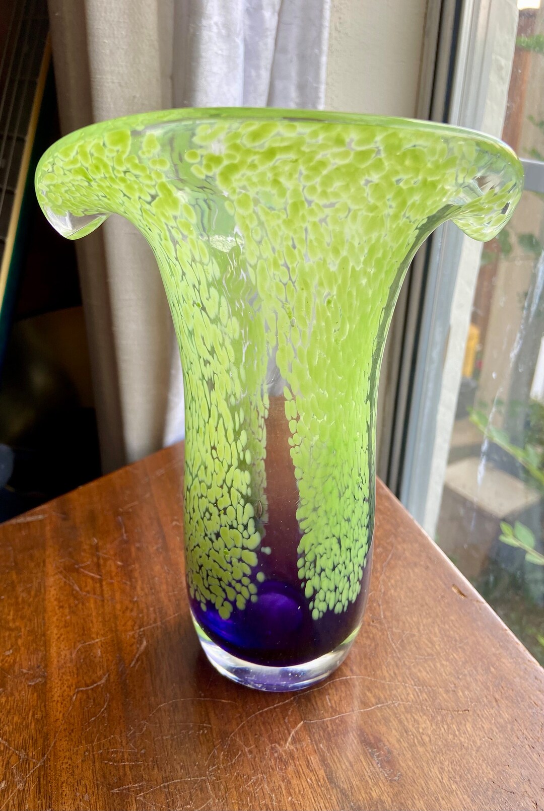 8-inch Murano-style Glass Vase - Etsy