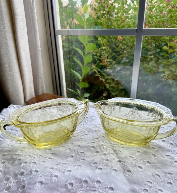 Yellow Princess Depression Glass