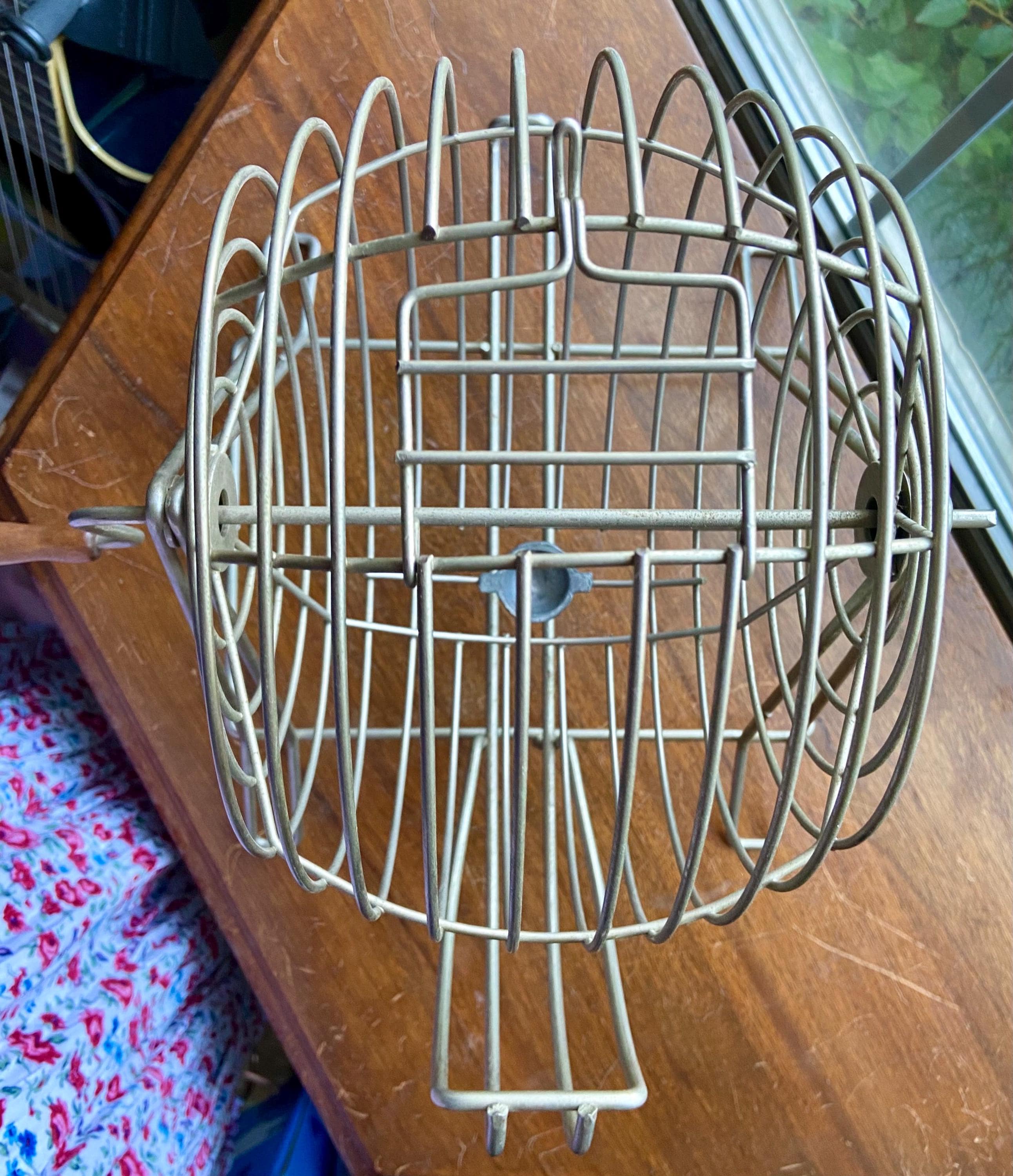Vintage Large Metal Bingo Cage - Etsy