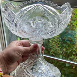 EAPG Indiana Glass Company Juno Pattern Antique Glass Compote - Etsy