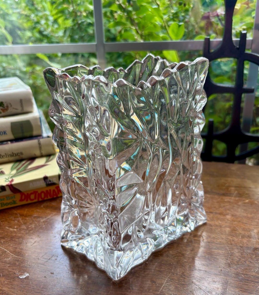 Rosenthal Studio Line Germany Crystal Crinkled Paper Bag Vase 6.5 ...