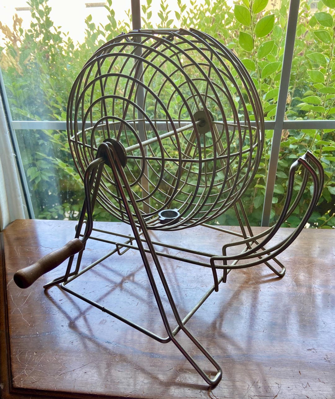Vintage Large Metal Bingo Cage - Etsy