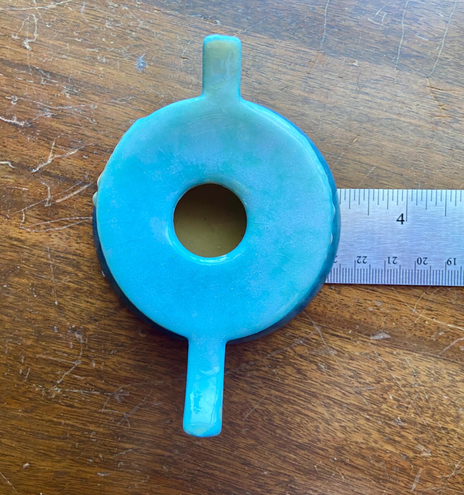 One Roseville Pottery, Mid Century, Candlestick Holder, 251 Blue ...