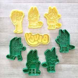 8x Bluey and Bingo Cookie Biscuit Stamp and Cutter Set - Etsy