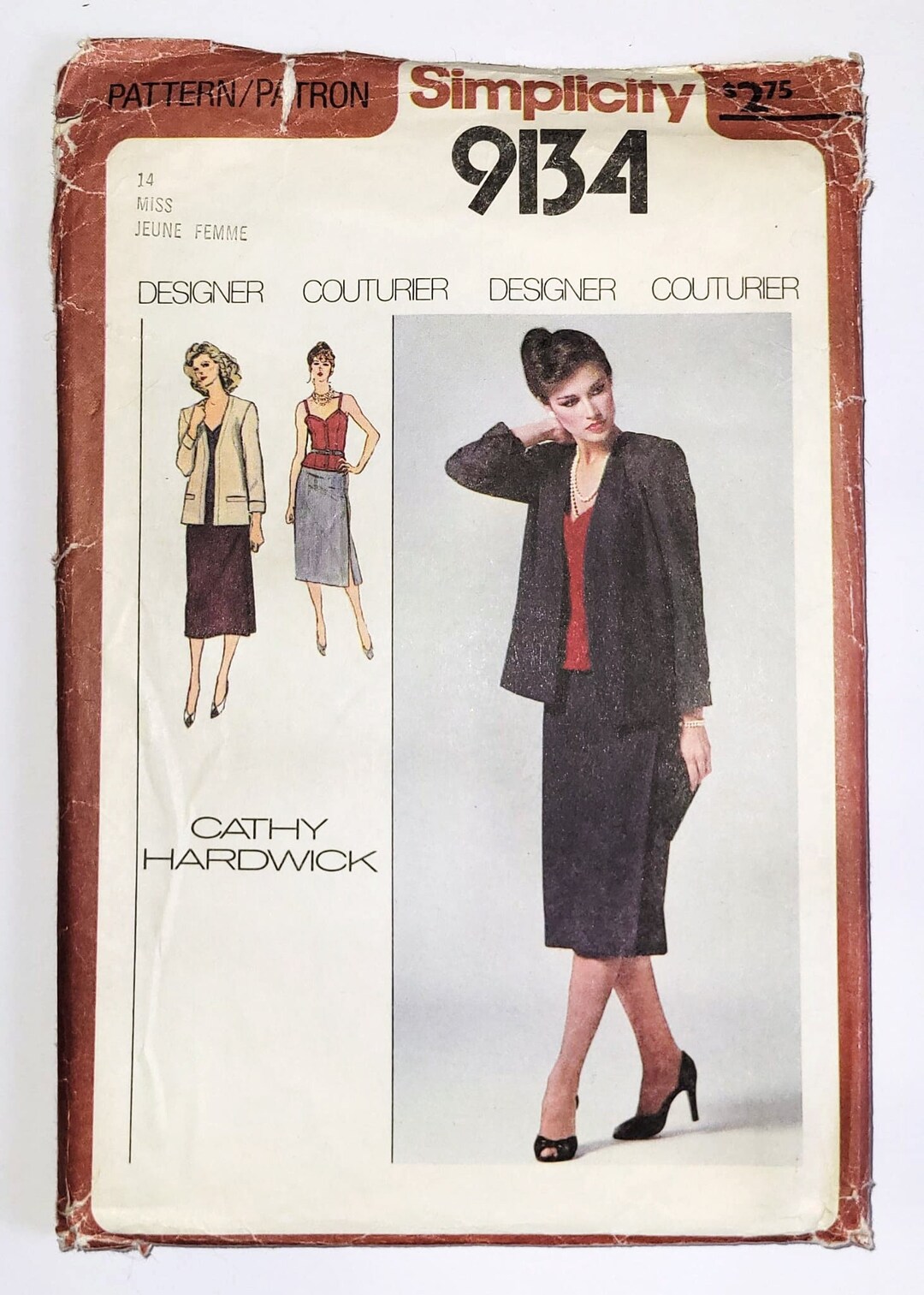 Simplicity Sewing Pattern 9134, Vintage Pattern, Misses' Skirt, Jacket ...