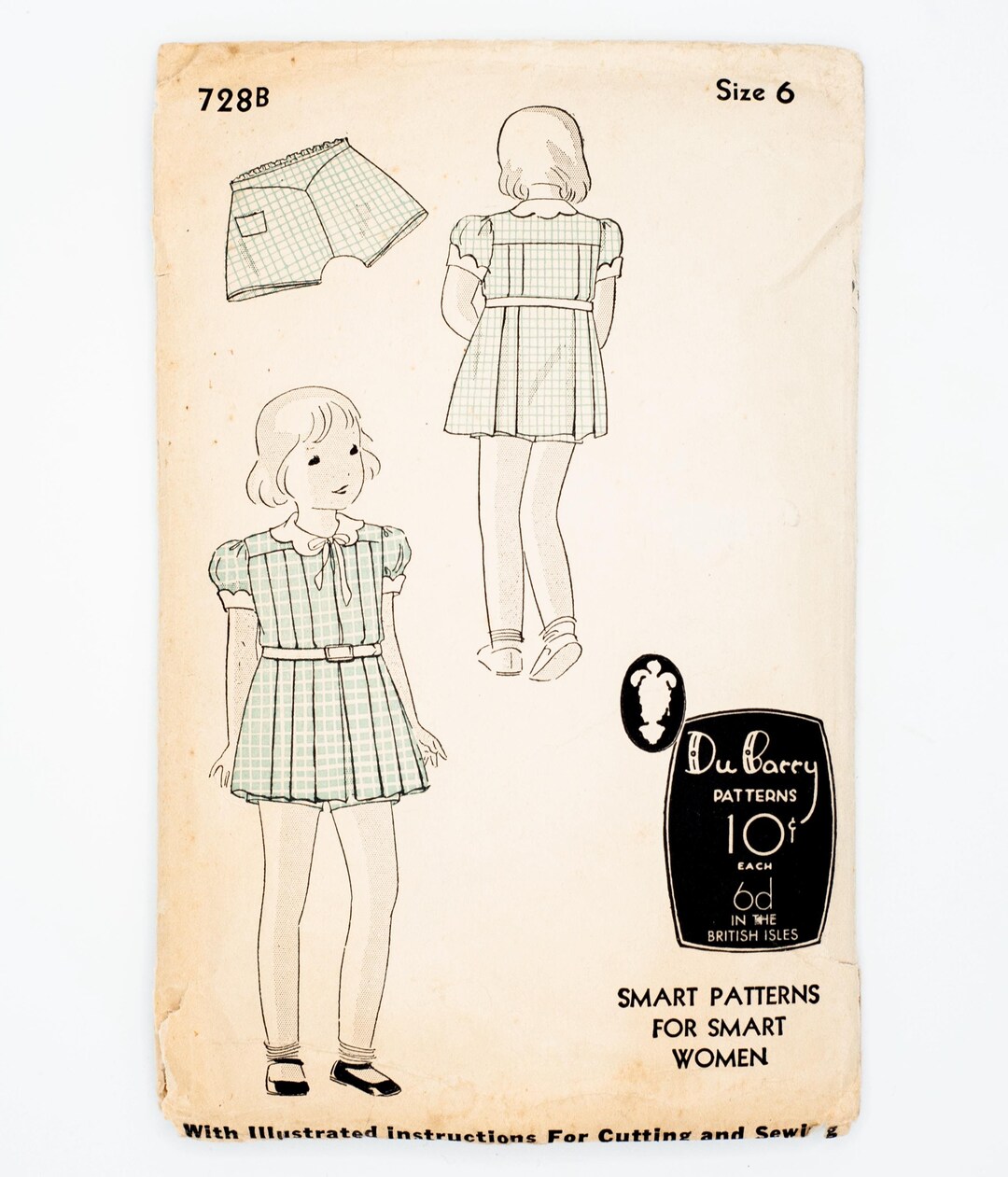 Du Barry Patterns, Sewing Pattern 728 B, Vintage Pattern, Child's ...