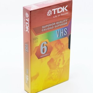 Vintage Blank VHS Tapes T 120 Sealed, Sony TDK Maxell and Jvc, 6 Hours ...