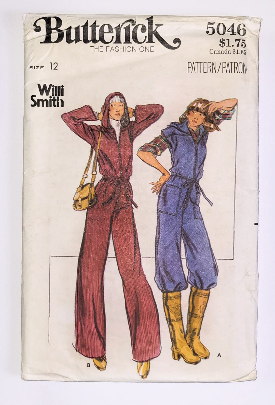 Butterick Sewing Pattern 5046, Misses' Jumpsuit, Vintage Pattern, by ...
