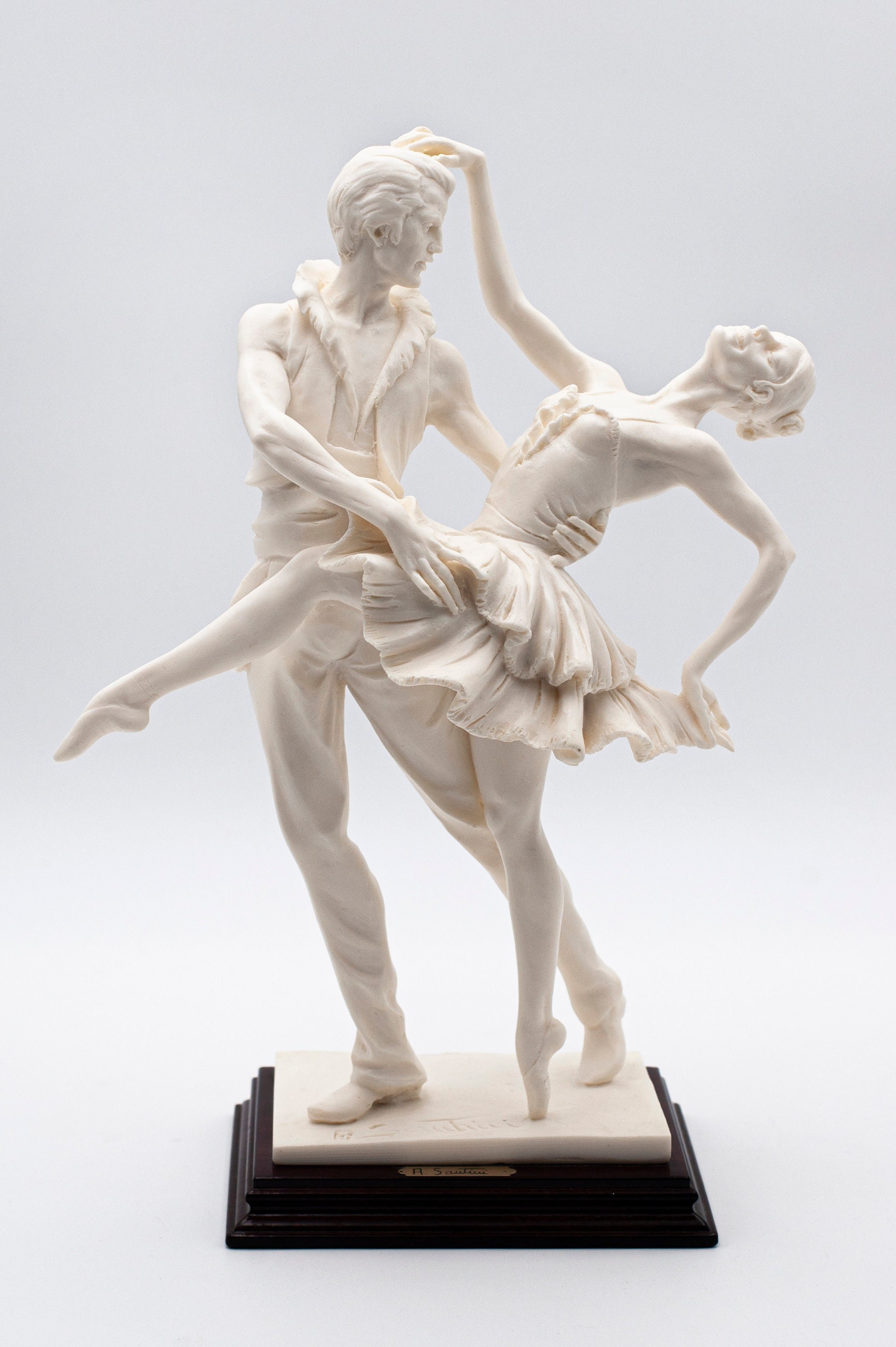 A. Santini Signed Ballroom Dancing Couple Figurine Statue, Collectible ...