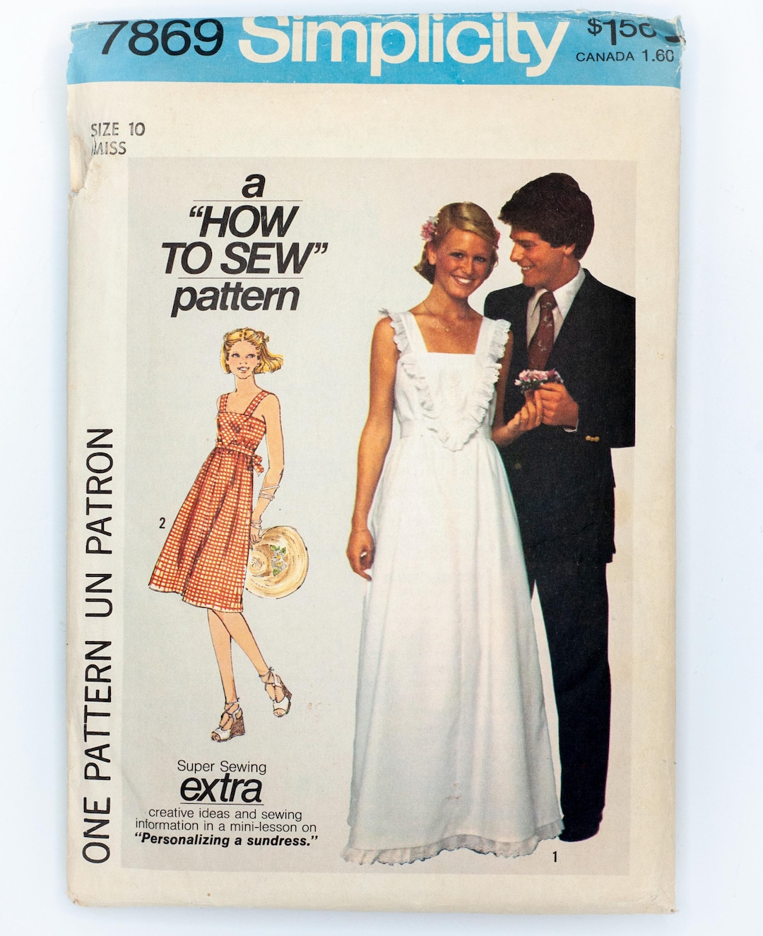 Simplicity Sewing Pattern 7869, Misses' Dress, Wedding Dress, Pullover ...