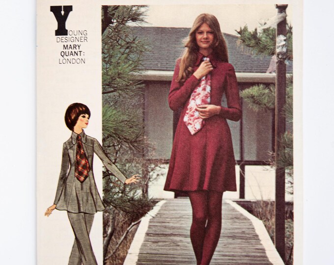 Butterick Sewing Pattern 5912, Designer Mary Quant, Junior/misses ...