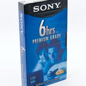 Vintage Blank VHS Tapes T 120 Sealed, Sony TDK Maxell and Jvc, 6 Hours ...