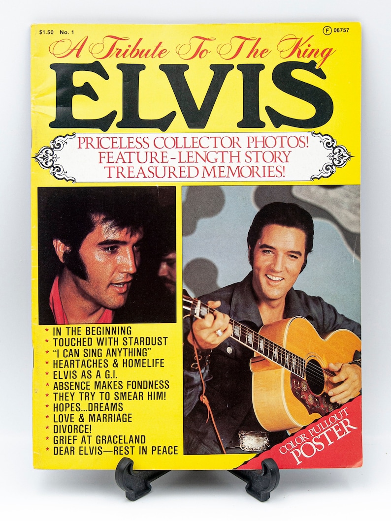 Vintage Magazine, Elvis Presley, Tribute to the King Elvis, Year 1977 ...