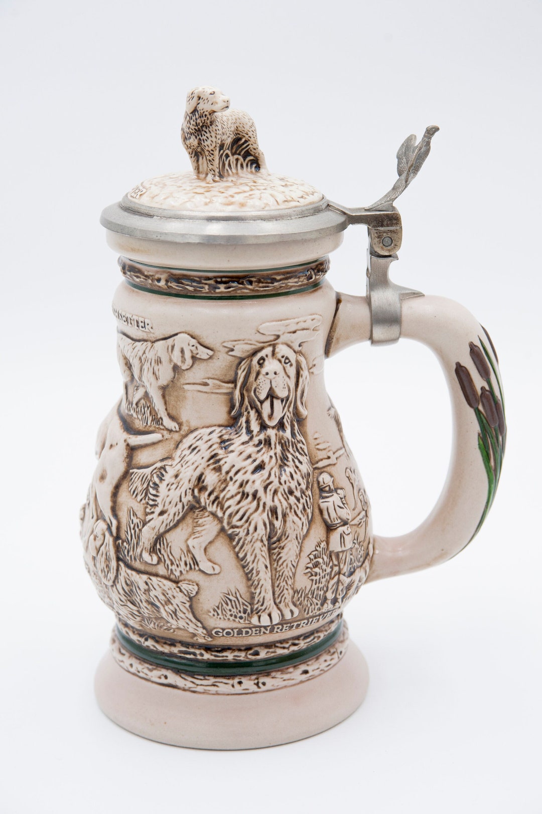 Vintage 1991 Avon Ceramic Stein With Pewter Lid, Beer Ceramic Jar ...